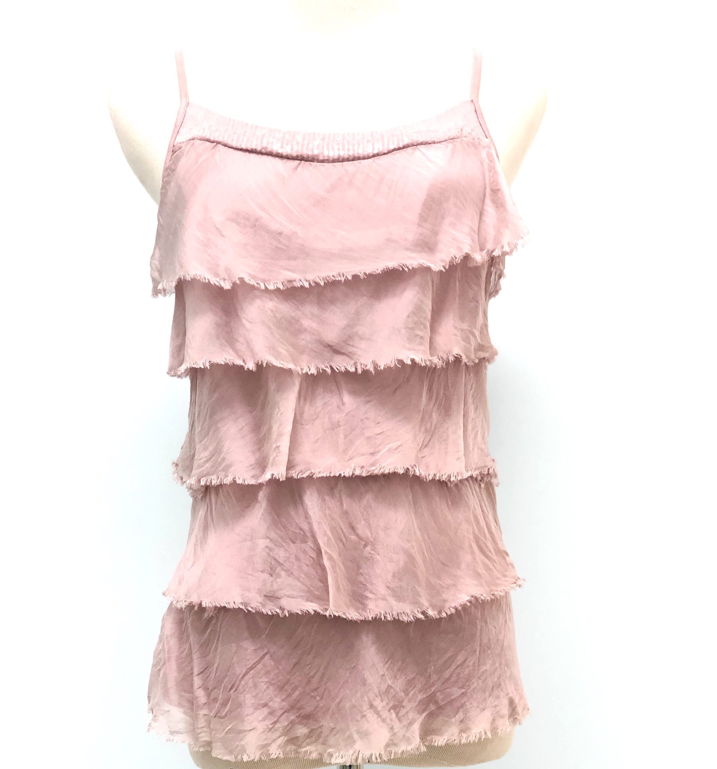 Dusty Rose Silk Sequin Layer Tank – Oceans Allure