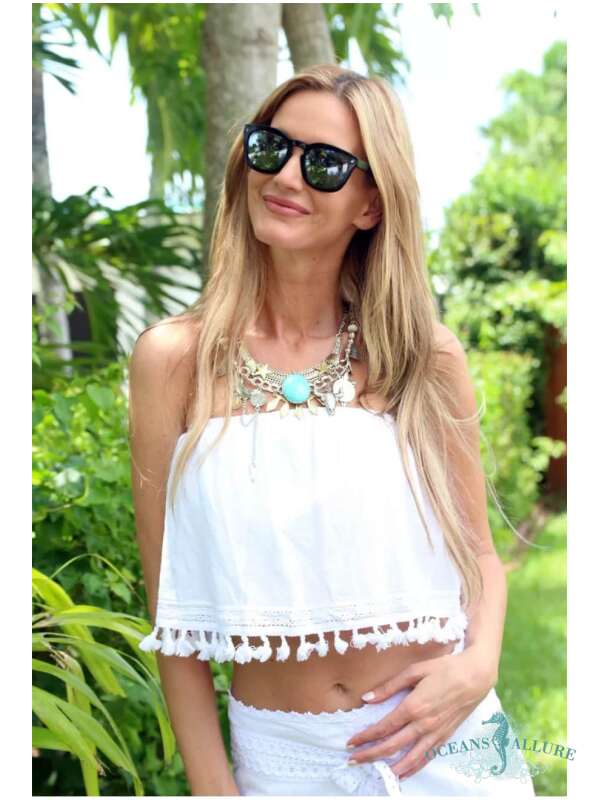 White Raquel Top – Oceans Allure White Raquel Top – Oceans Allure