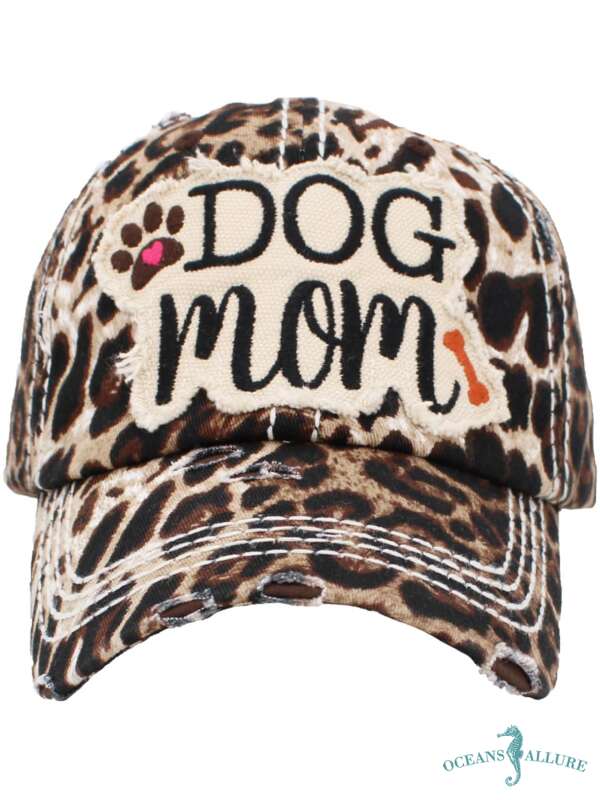 Leopard Dog Mom Cap – Oceans Allure