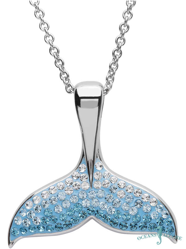 Aqua SW Whale Tale Pendant – Oceans Allure
