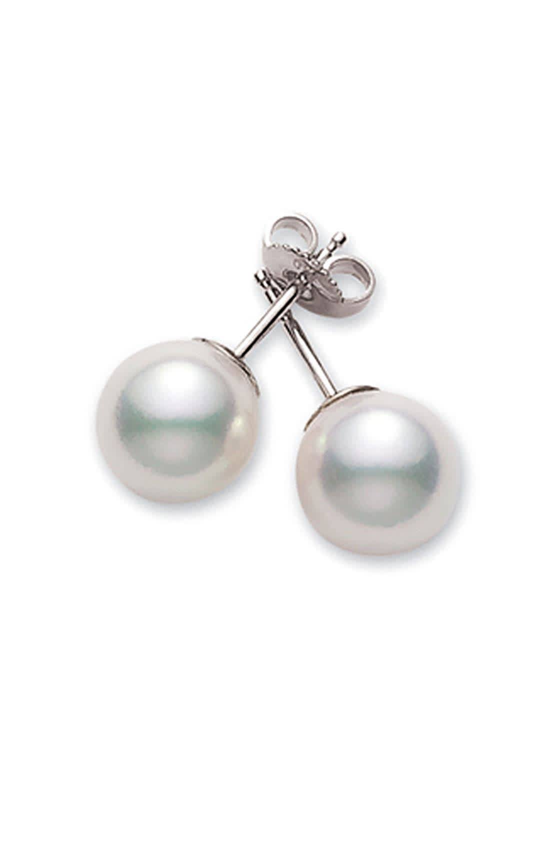 7.5-8mm AAA Round Pearl Studs – Oceans Allure