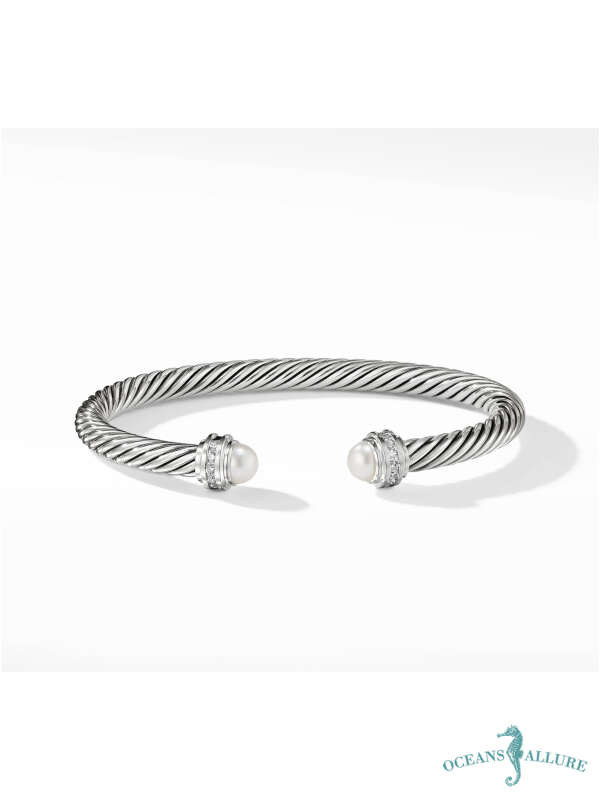 Cable & Pearl Bracelet – Oceans Allure