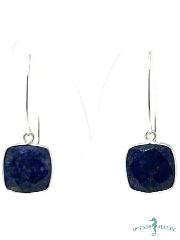 12mm Square Lapis Earrings – Oceans Allure