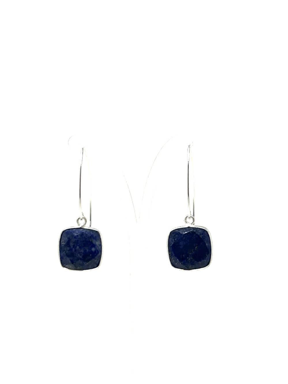 12mm Square Lapis Earrings – Oceans Allure