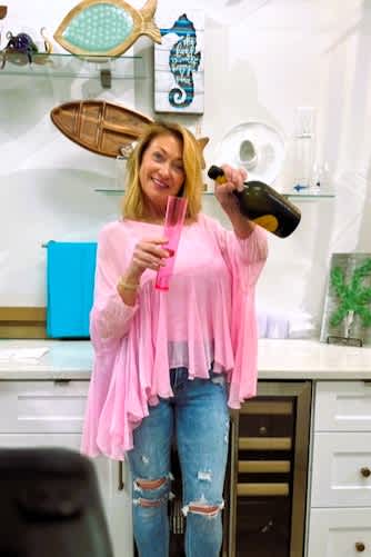Pink Boho Silk Top – Oceans Allure