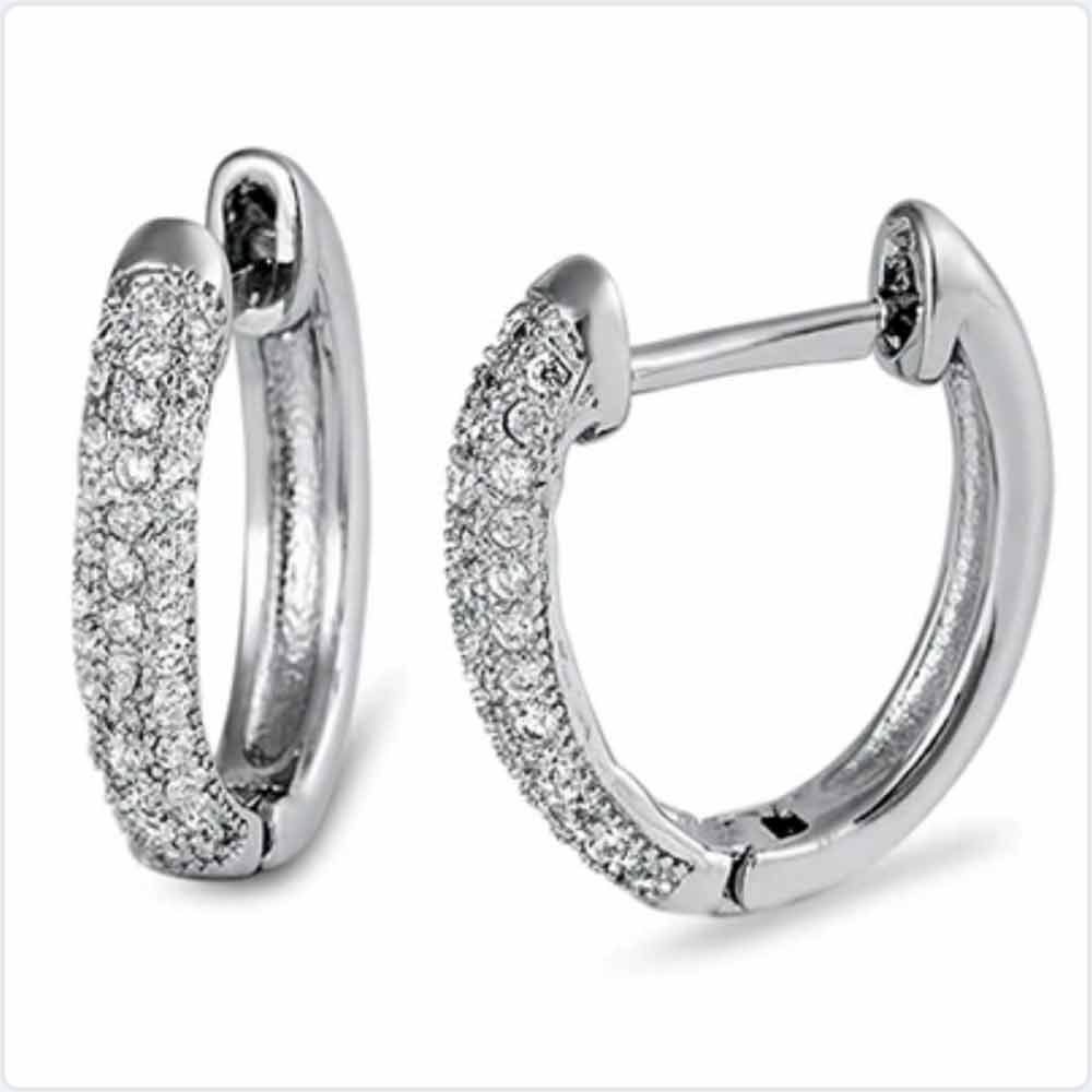 Sterling Oval Huggies – Oceans Allure